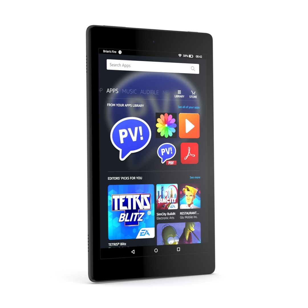 Amazon hd 7 8 3D model - TurboSquid 1331074