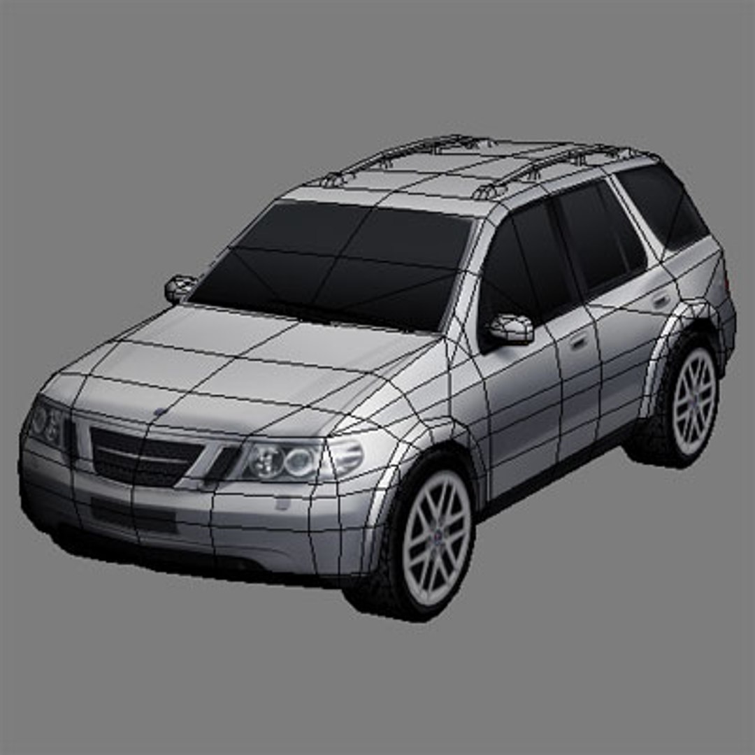 3d Saab 97x Suv Model
