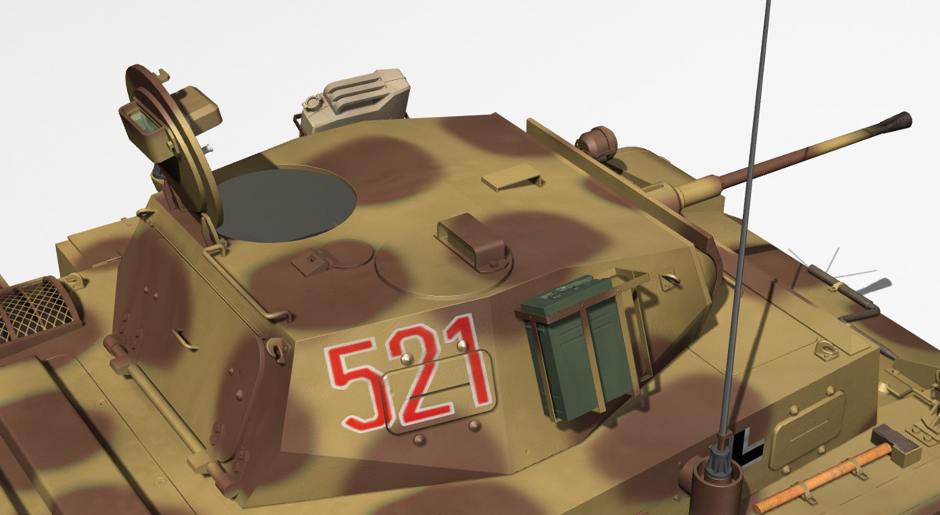 3d Light Tank Ii L Model
