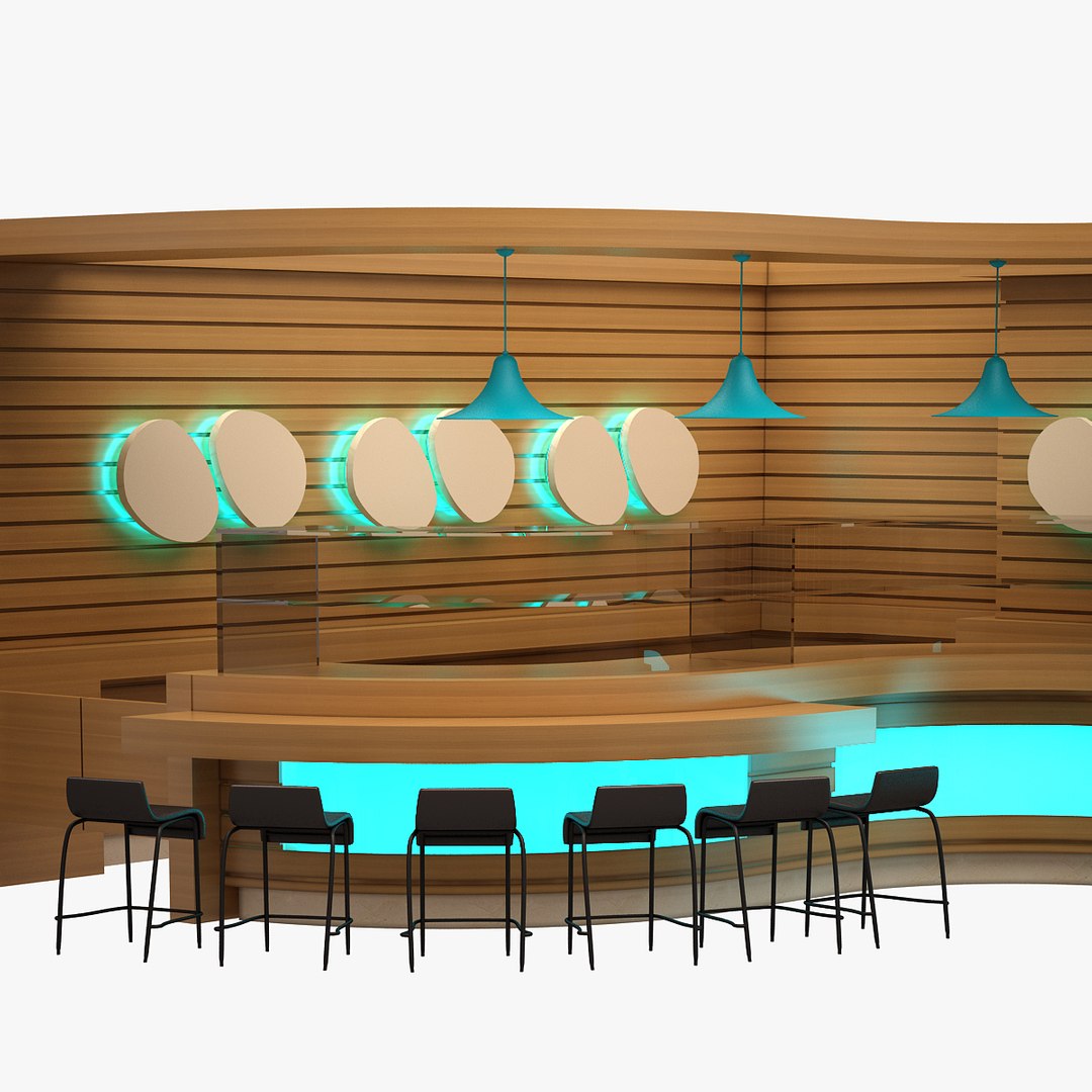 Bar Set 3d Model