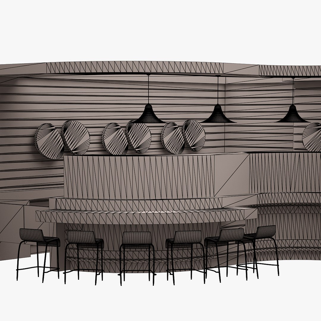 Bar Set 3d Model
