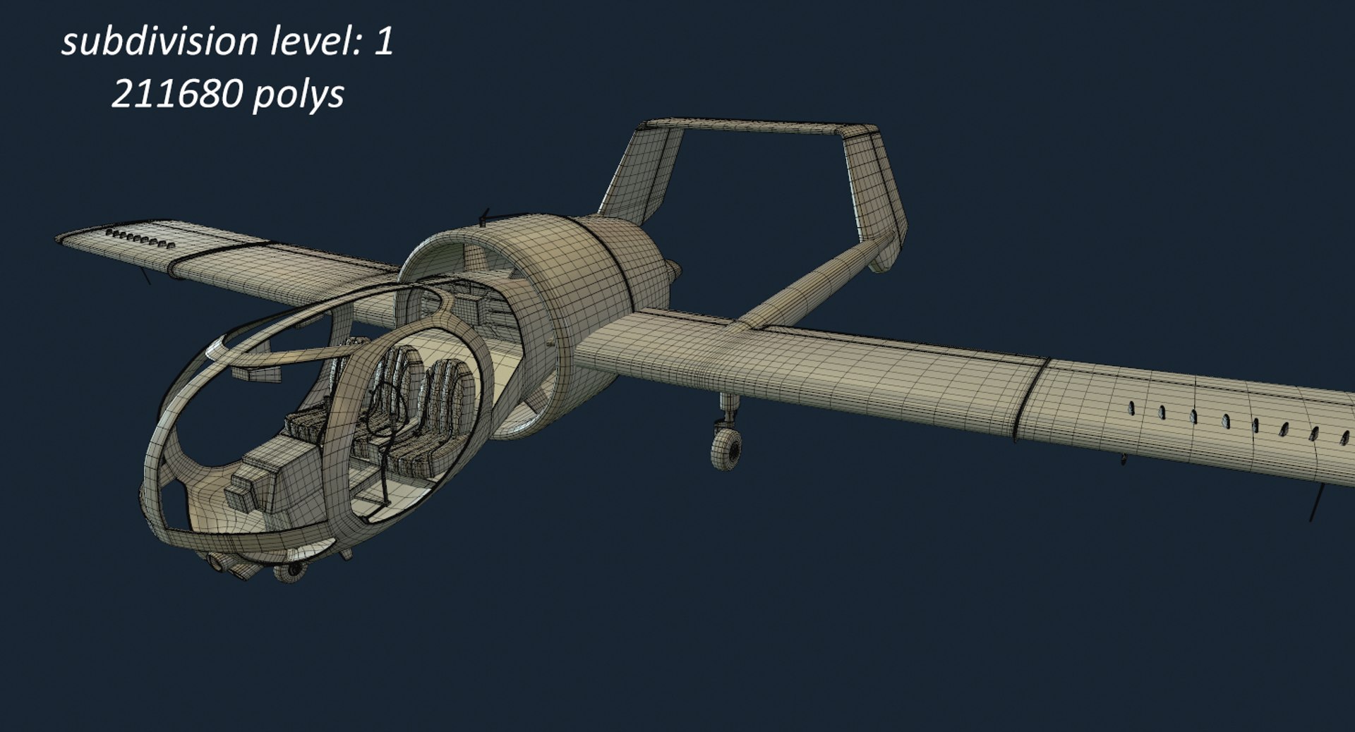 Edgley Optica Plane 3d Max