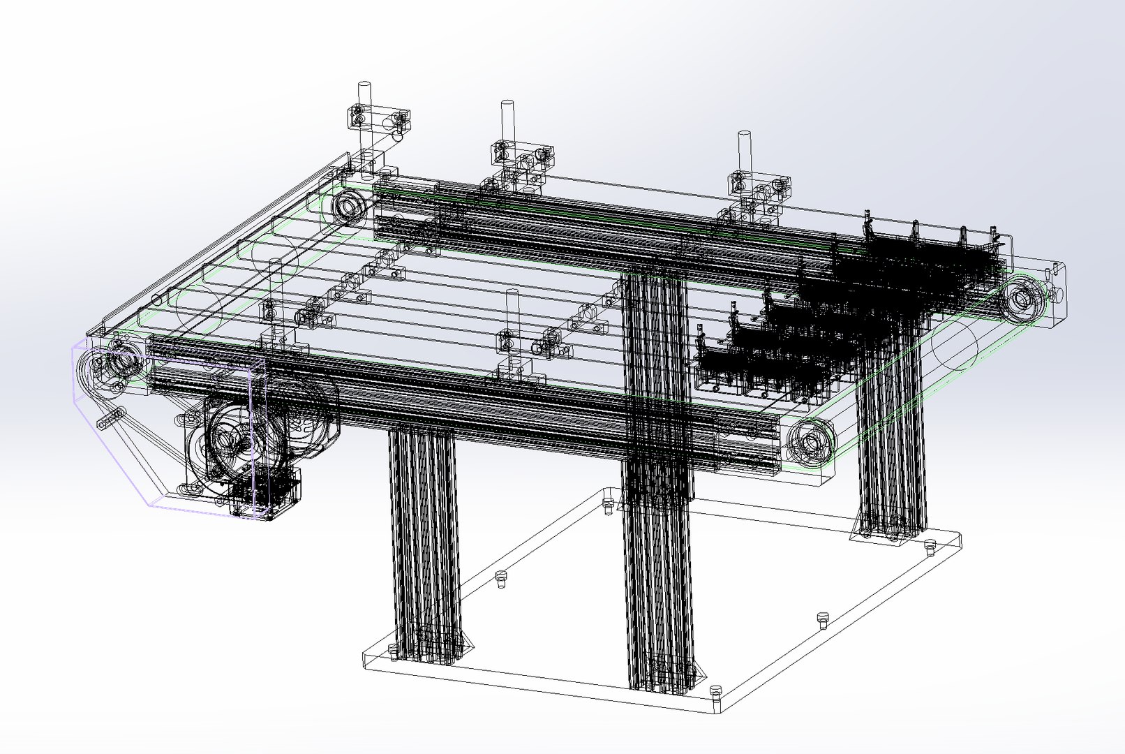 Split Belt Assembly Line 3D Model - TurboSquid 1539486