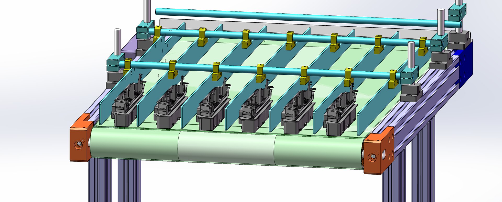 Split Belt Assembly Line 3D Model - TurboSquid 1539486
