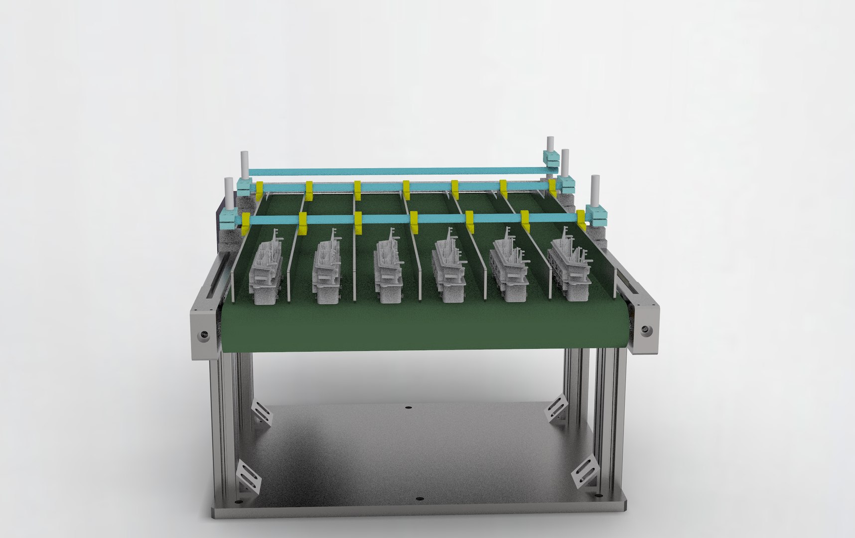 Split Belt Assembly Line 3D Model - TurboSquid 1539486