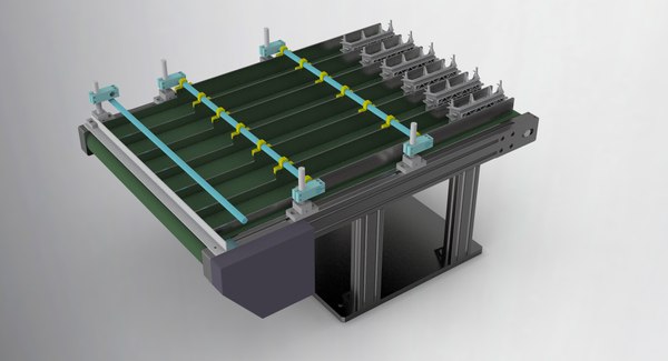 modelo 3d Línea de montaje de correa dividida - TurboSquid 1539486