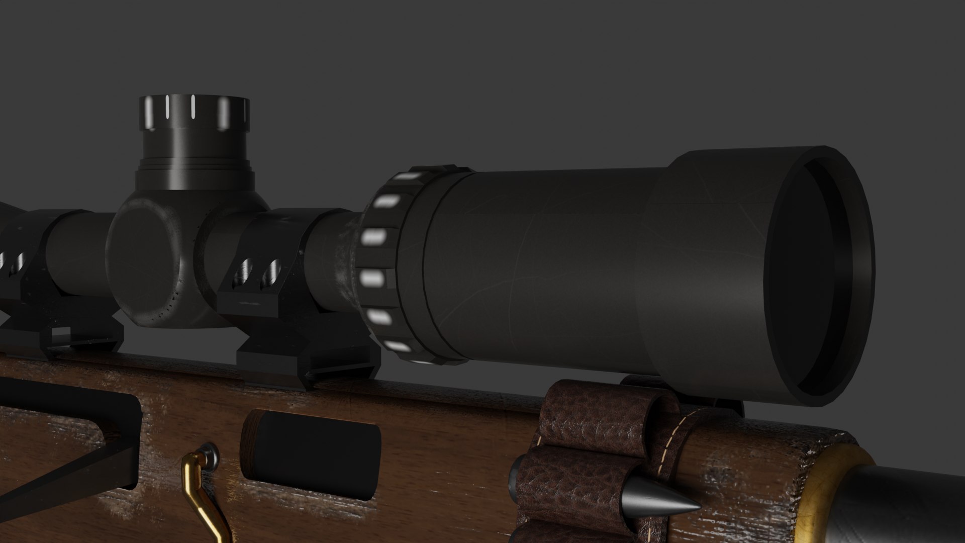 3D Steampunk Era Sniper Rifle - TurboSquid 2129132