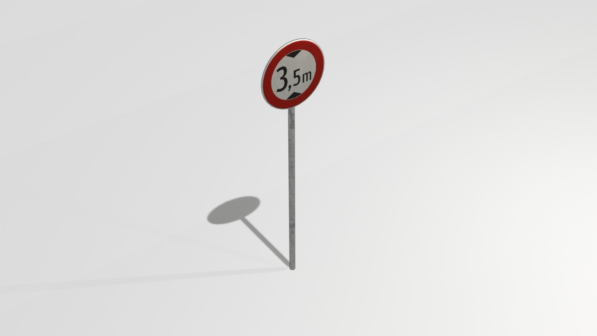 3D Traffic Sign Height Limit - TurboSquid 2144765