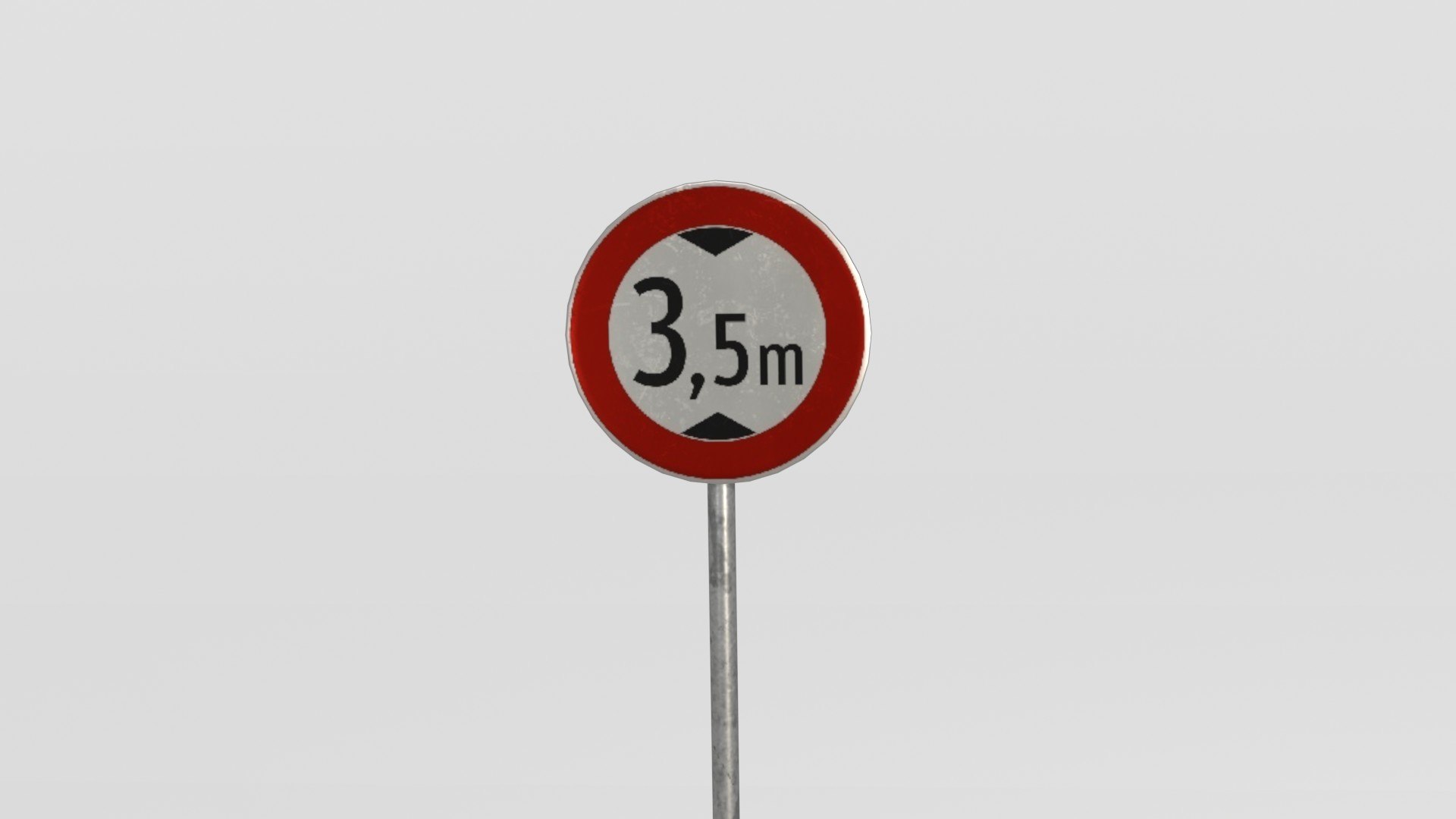 3D Traffic Sign Height Limit - TurboSquid 2144765