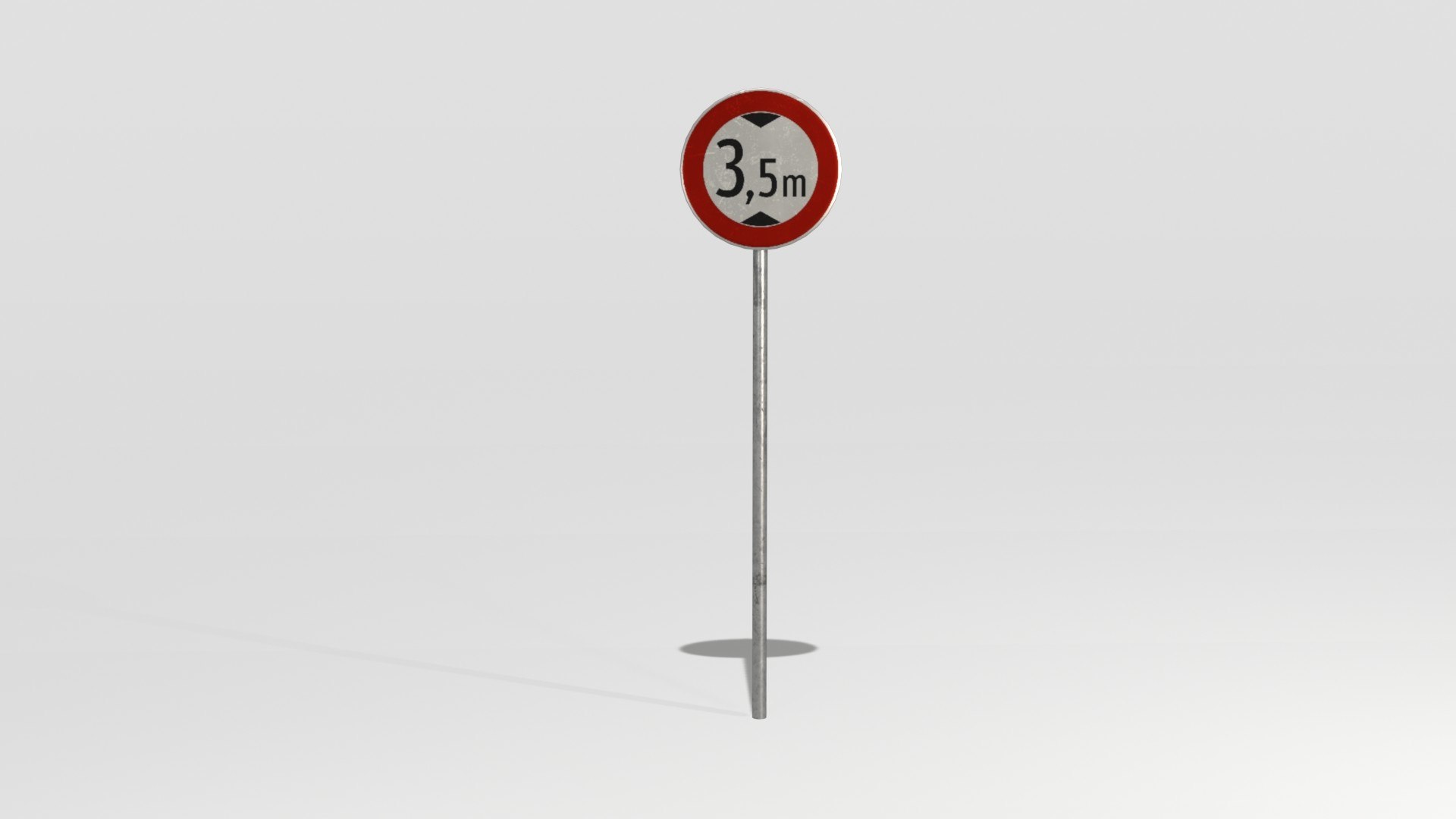 3D Traffic Sign Height Limit - TurboSquid 2144765