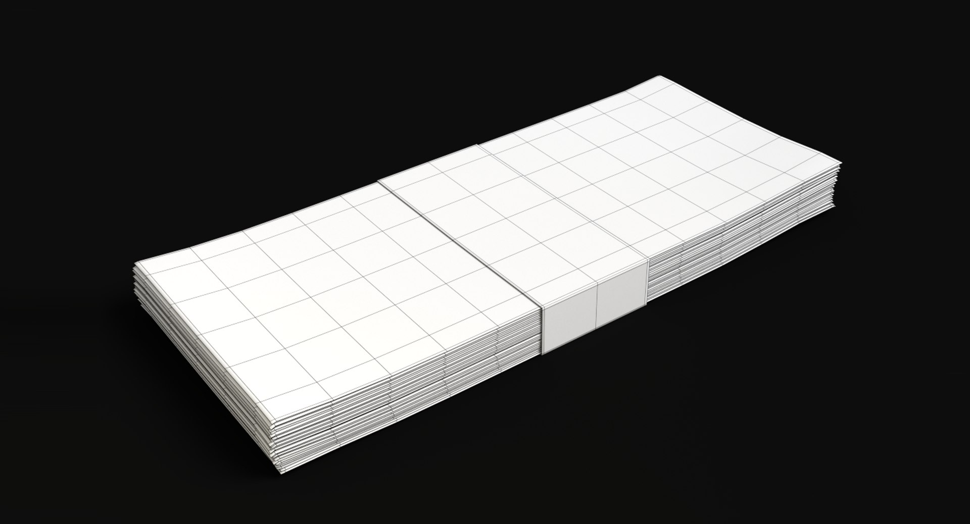 Stack 100 Dollar 3d Model