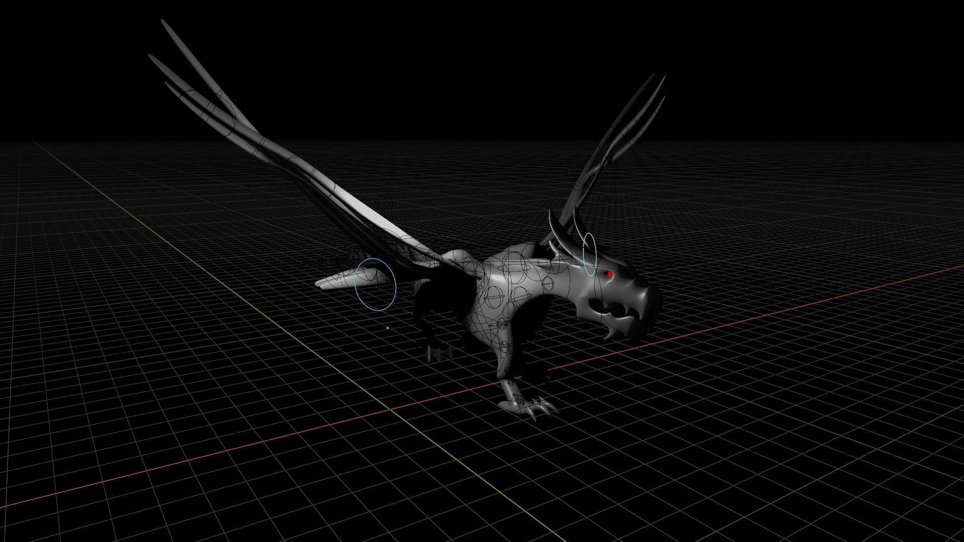 3D Grey Skeletal Dragon - TurboSquid 1773016