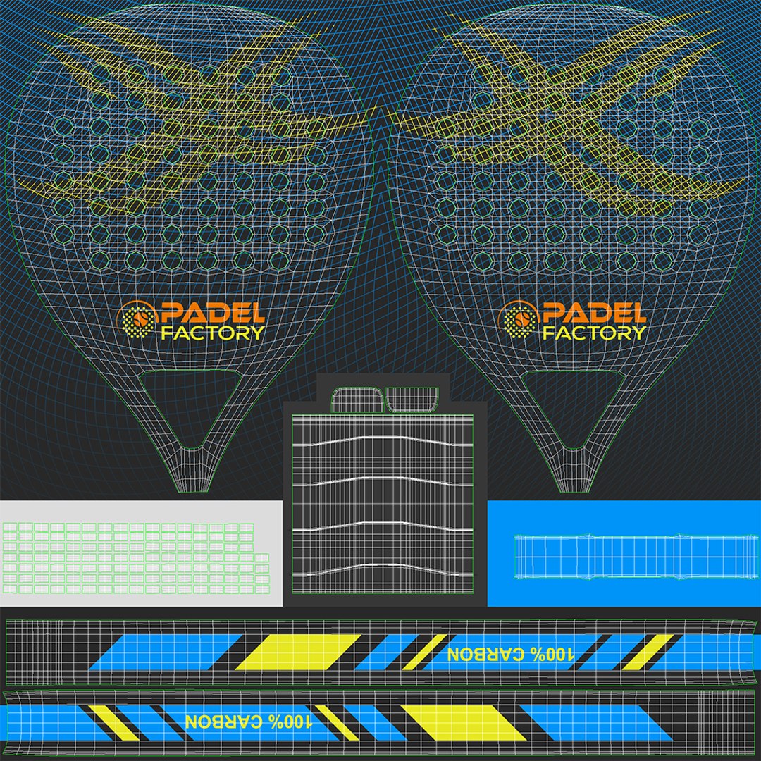 3D Model Padel Tennis Racquet 01 - TurboSquid 1921861