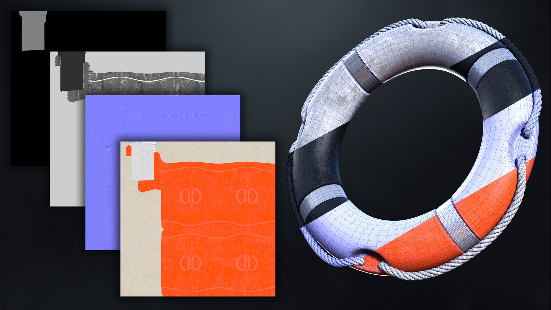 3D Lifebuoy Life Buoy Model - TurboSquid 1625292