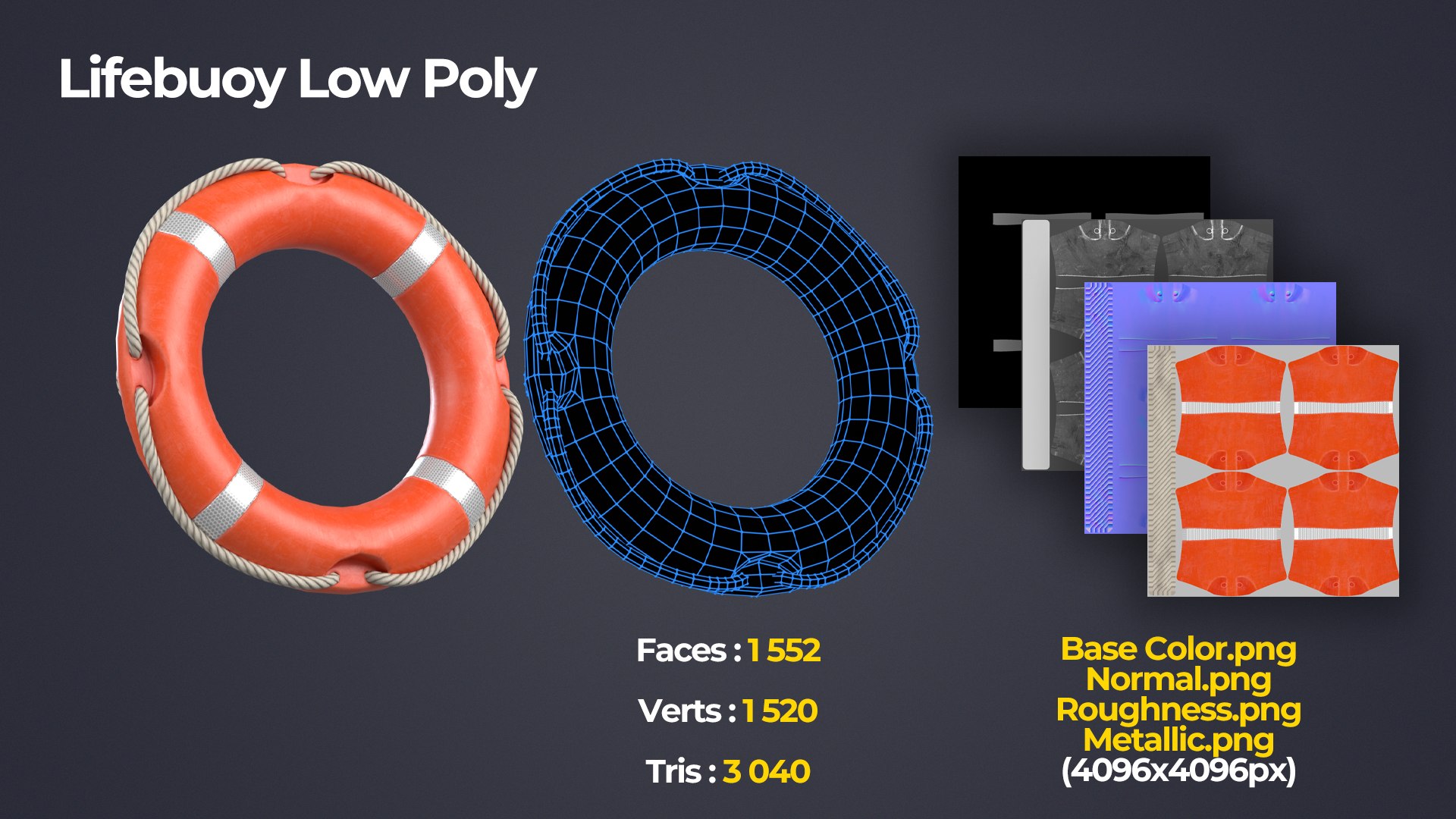 3D Lifebuoy Life Buoy Model - TurboSquid 1625292