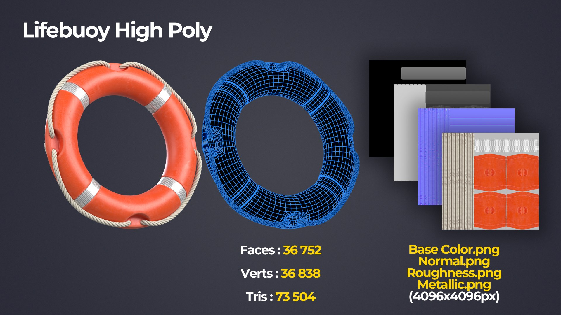 3D Lifebuoy Life Buoy Model - TurboSquid 1625292