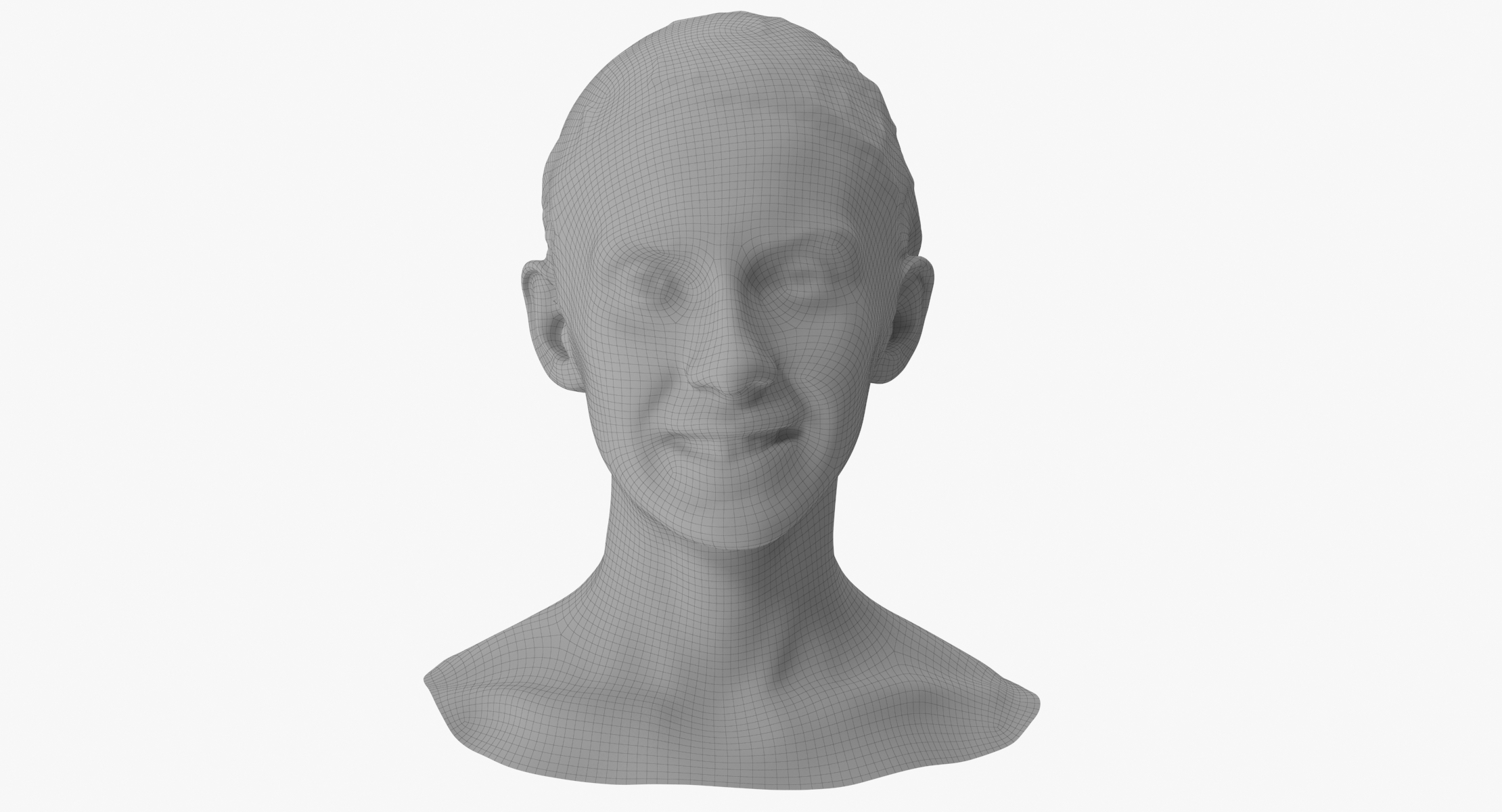 Athena human head smile 3D model - TurboSquid 1667332
