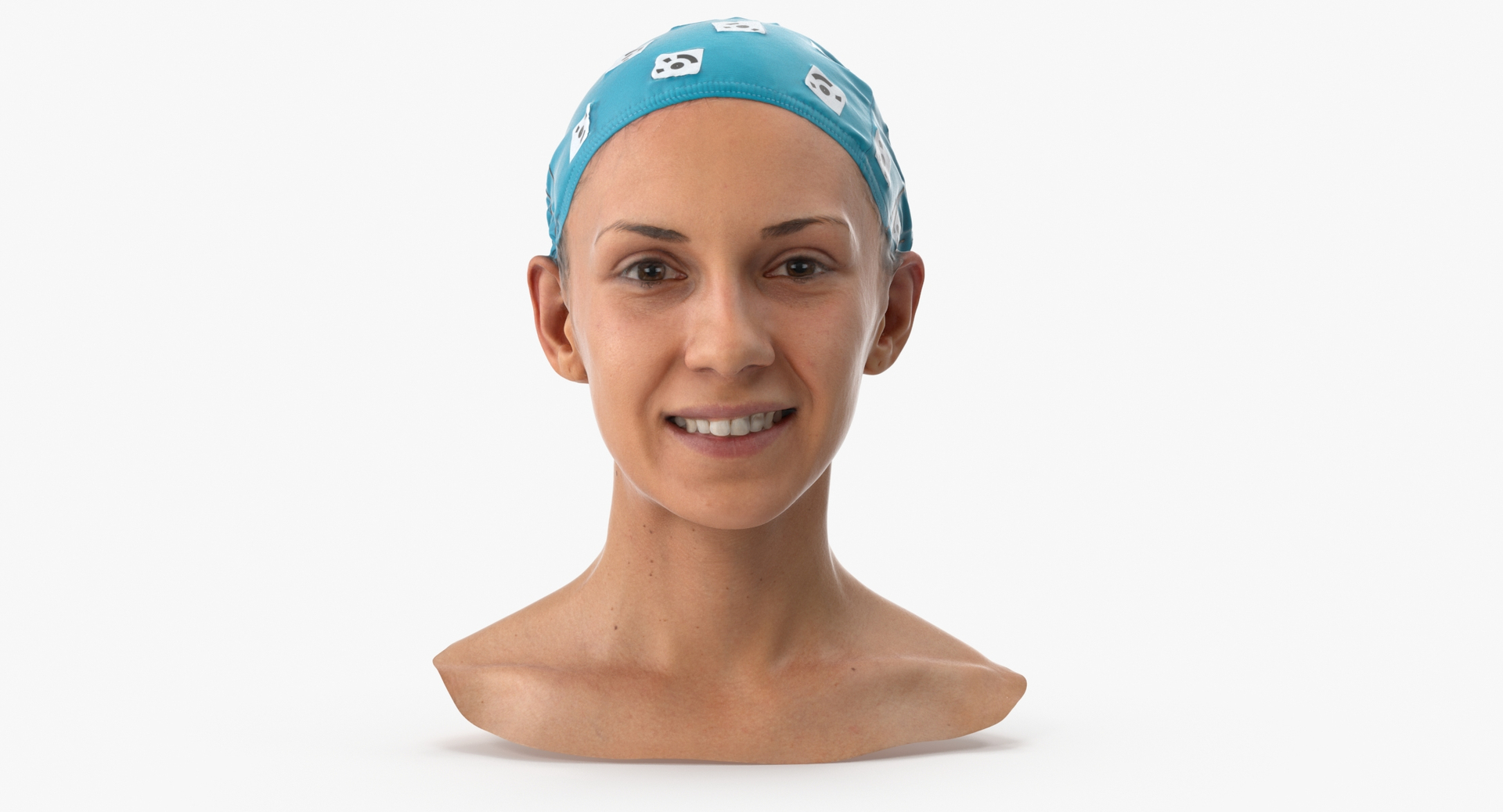Athena human head smile 3D model - TurboSquid 1667332