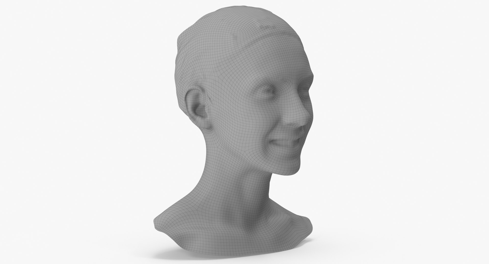 Athena Human Head Smile 3D Model - TurboSquid 1667332