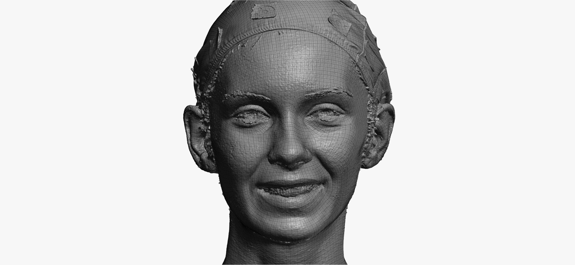 Athena human head smile 3D model - TurboSquid 1667332