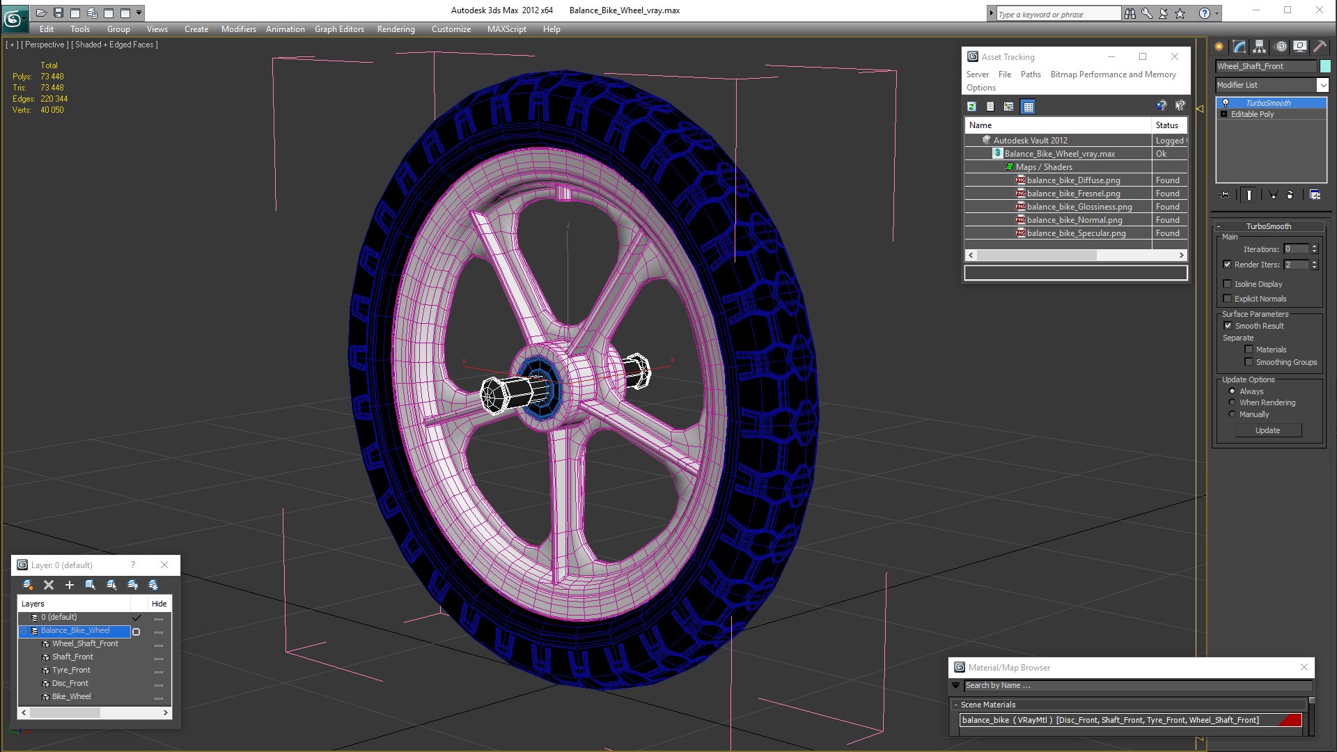 Balance Bike Wheel 3D Model - TurboSquid 1468765