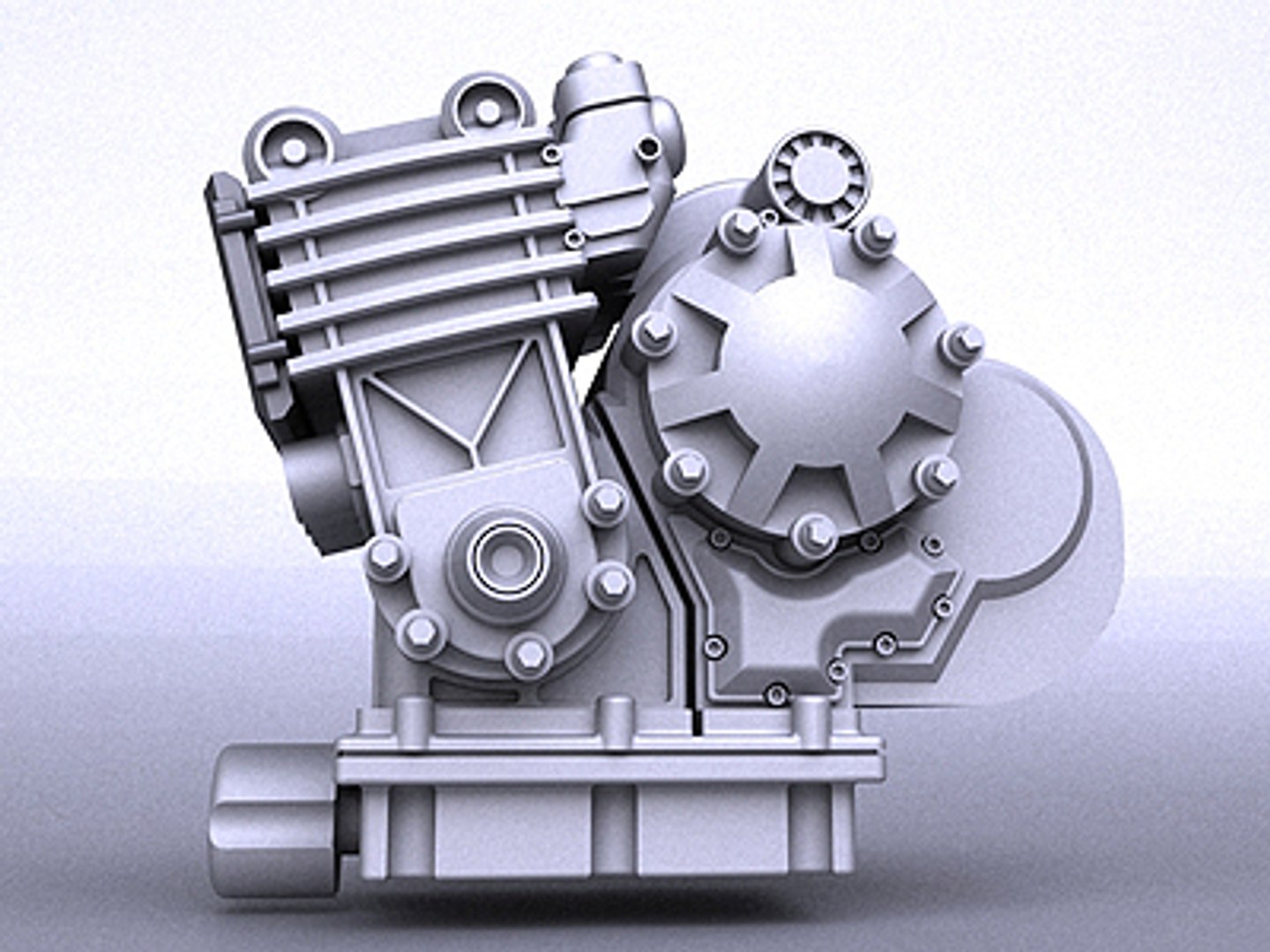 3d Sport Bike In-line 4 Cylinder