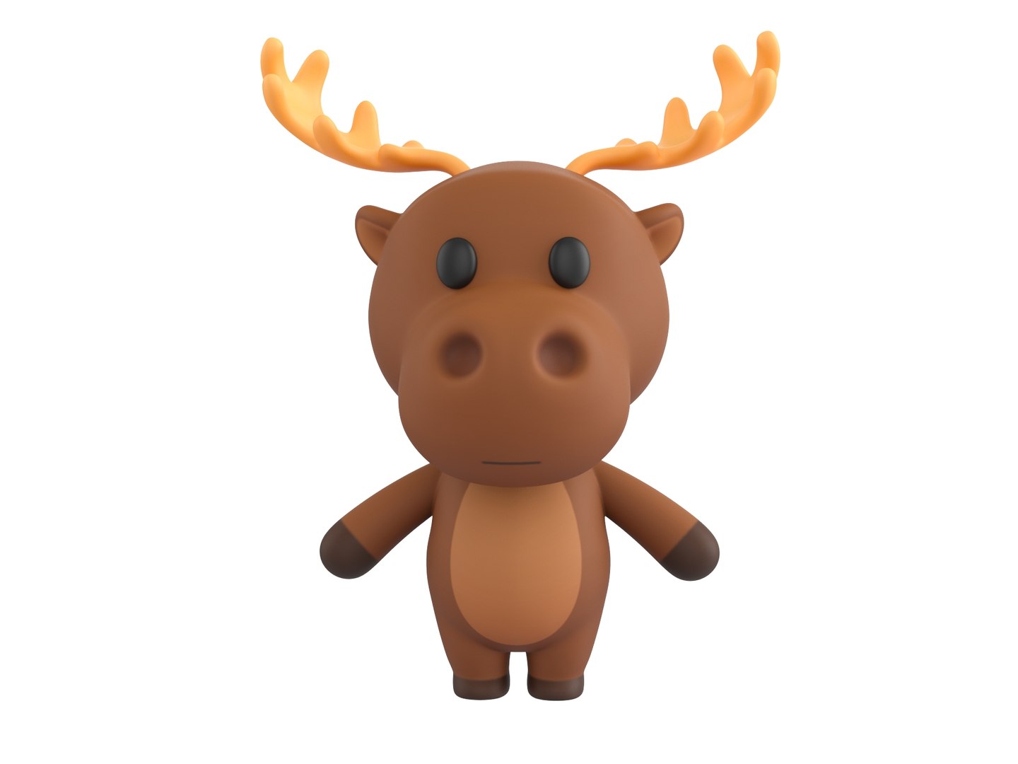 3D Character135 Rigged Moose Model - TurboSquid 1760679