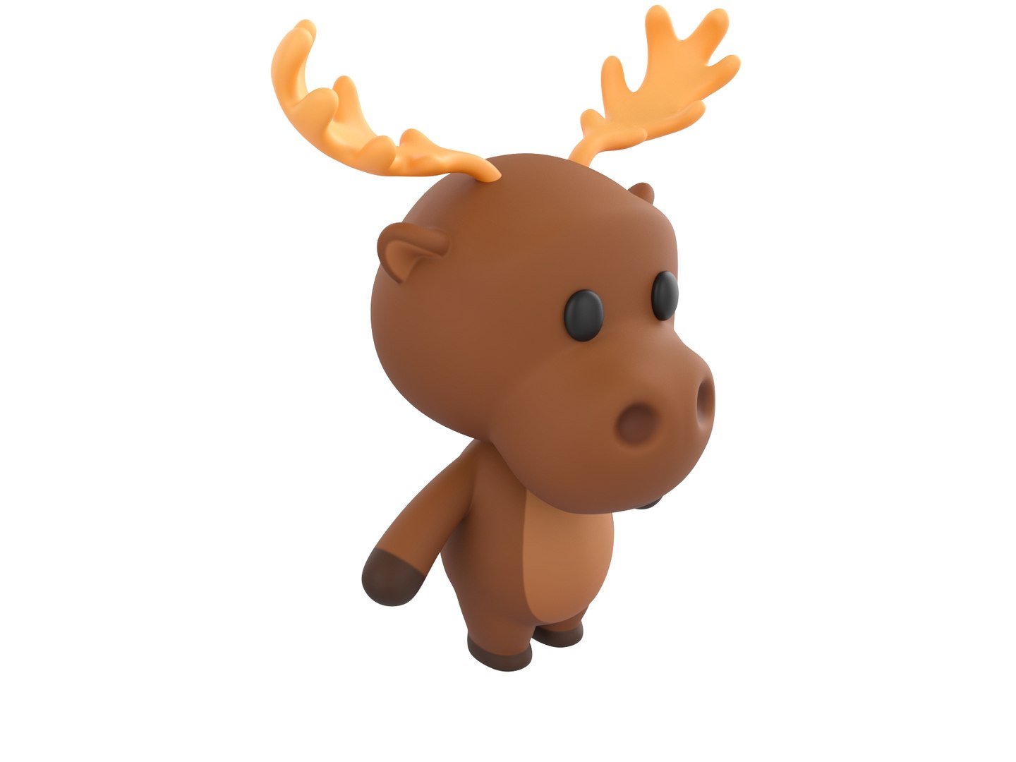3D Character135 Rigged Moose Model - TurboSquid 1760679