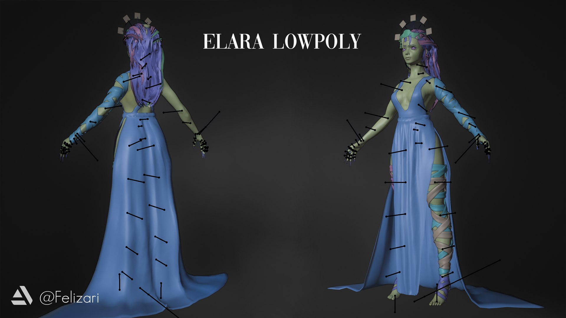 3D Elara game-ready character model - TurboSquid 2152766