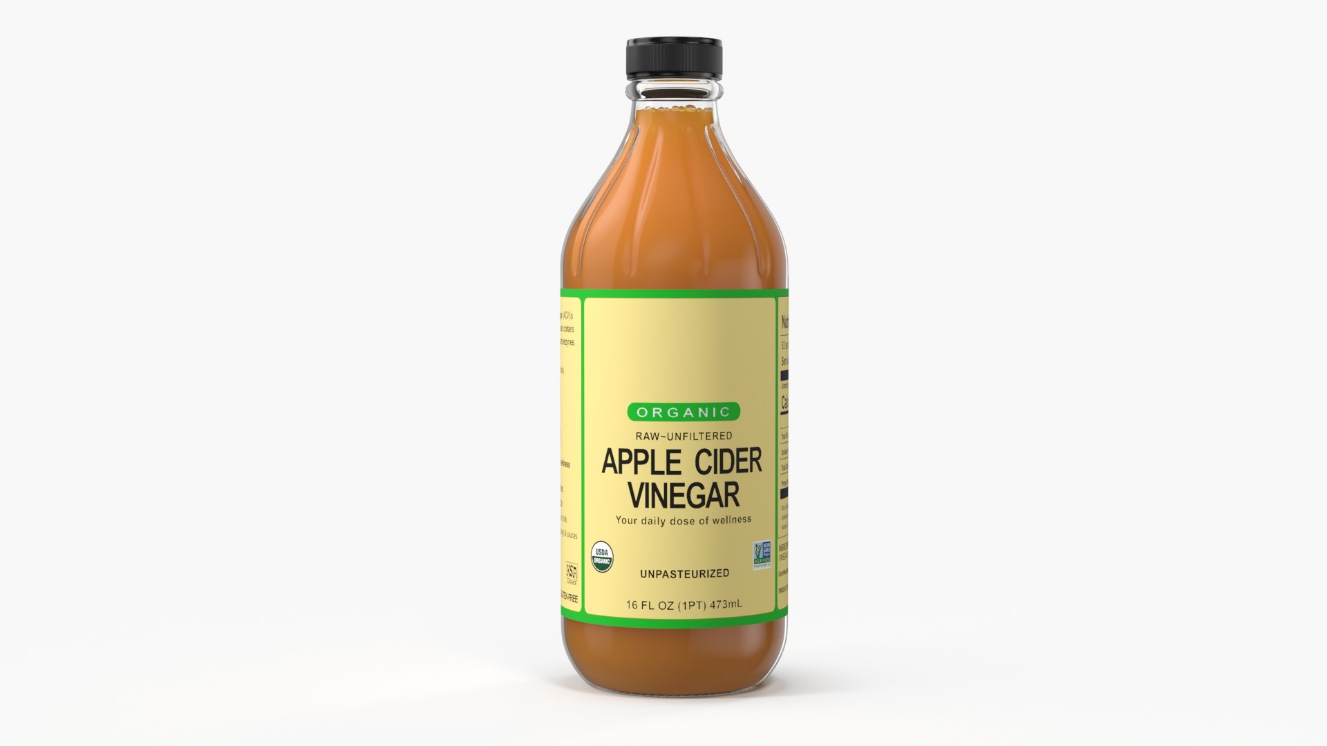 3D Apple Cider Vinegar 500ml - TurboSquid 2384561