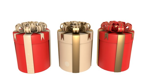 3D Round Gift - TurboSquid 2005634