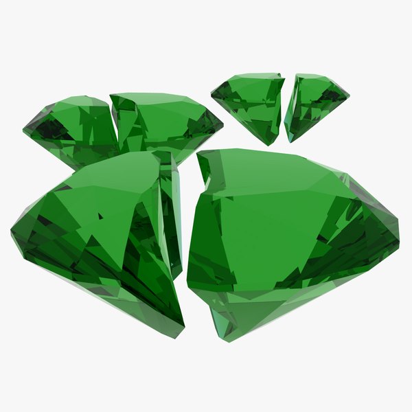 3d emerald model