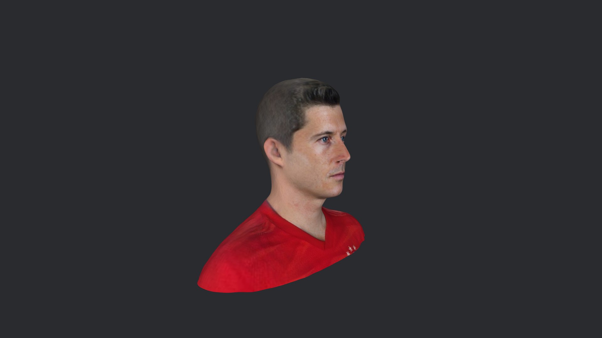 Robert Lewandowski- Realistic Bust Head Ready 3d Model 3D Model ...