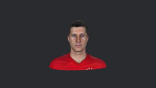 Robert Lewandowski- 현실적인 가슴 머리 준비 3D 모델 3D 모델 - TurboSquid 2233052