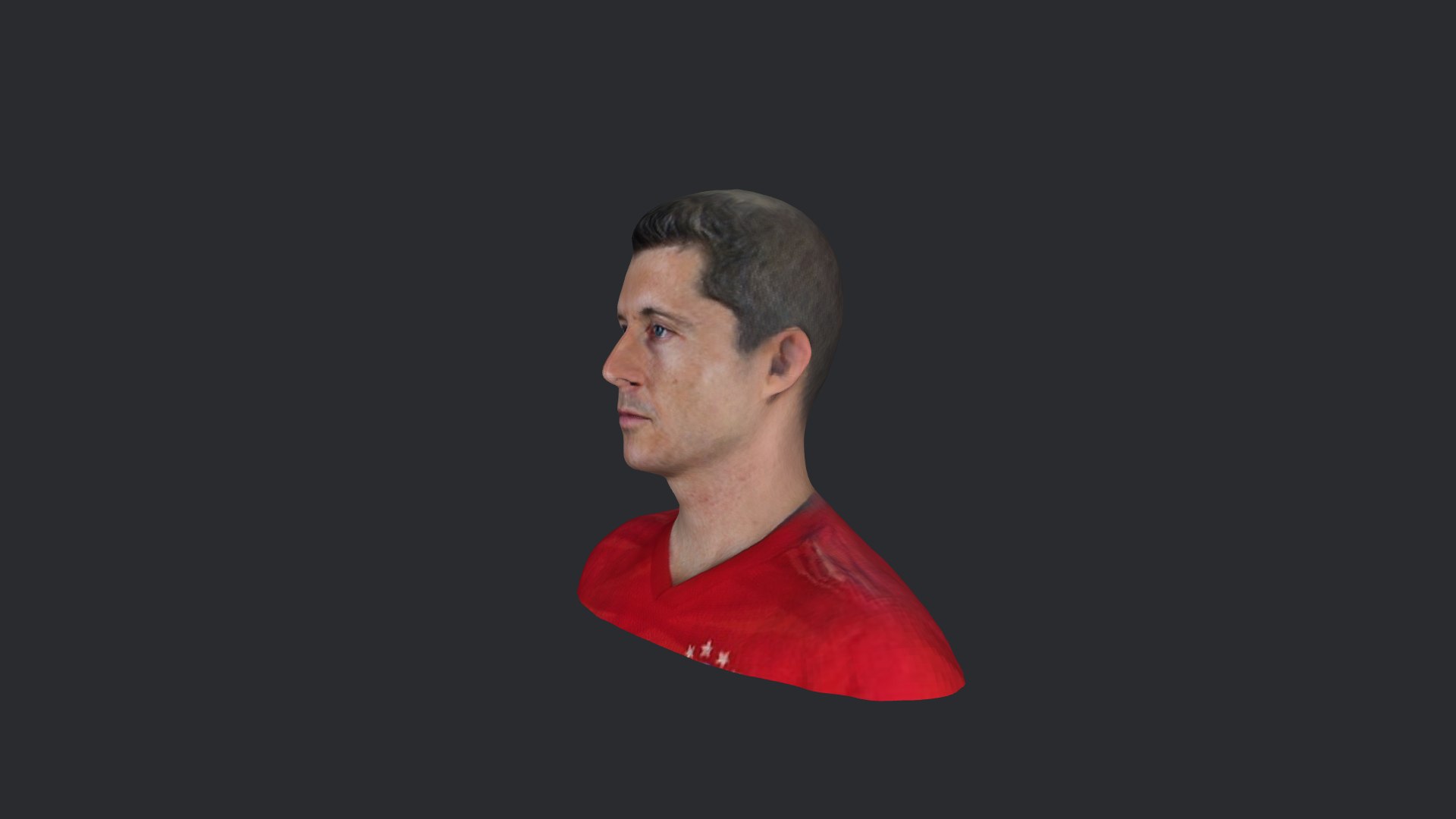 Robert Lewandowski- Realistic Bust Head Ready 3d Model 3D Model ...
