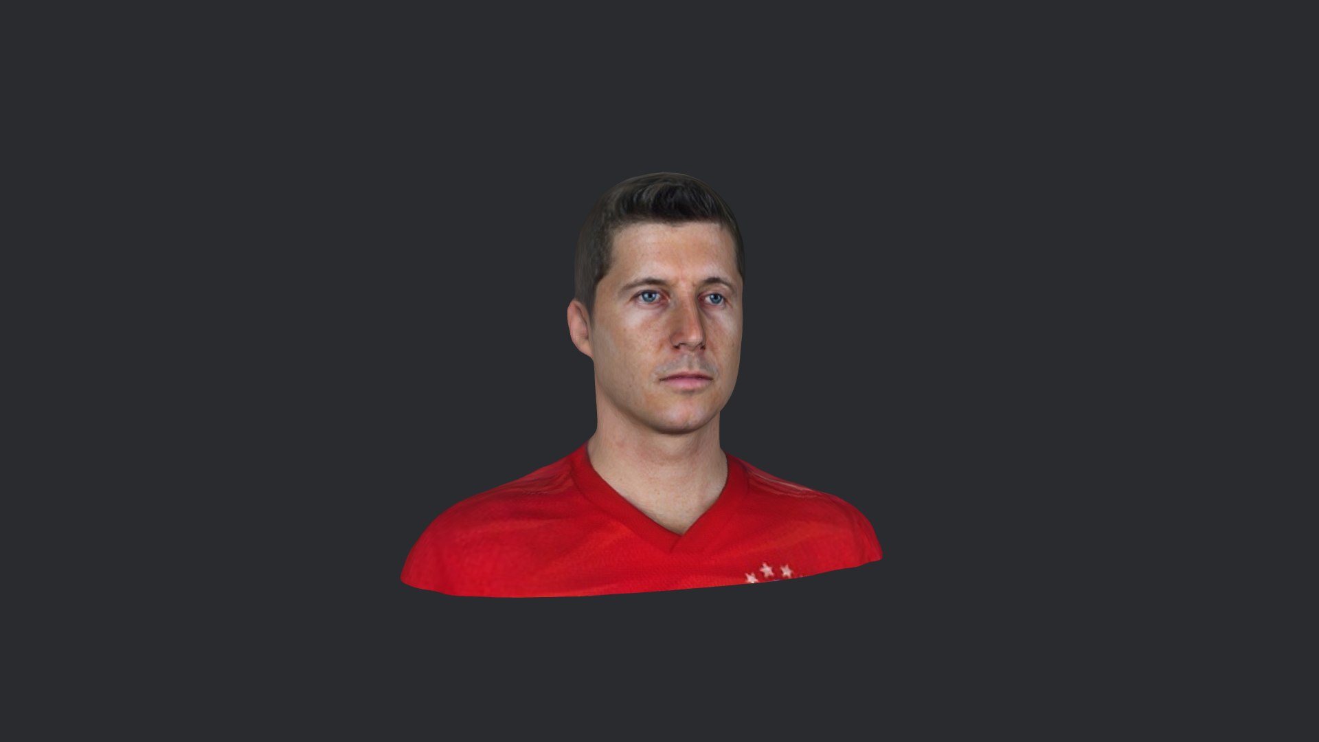 Robert Lewandowski- Realistic Bust Head Ready 3d Model 3D Model ...
