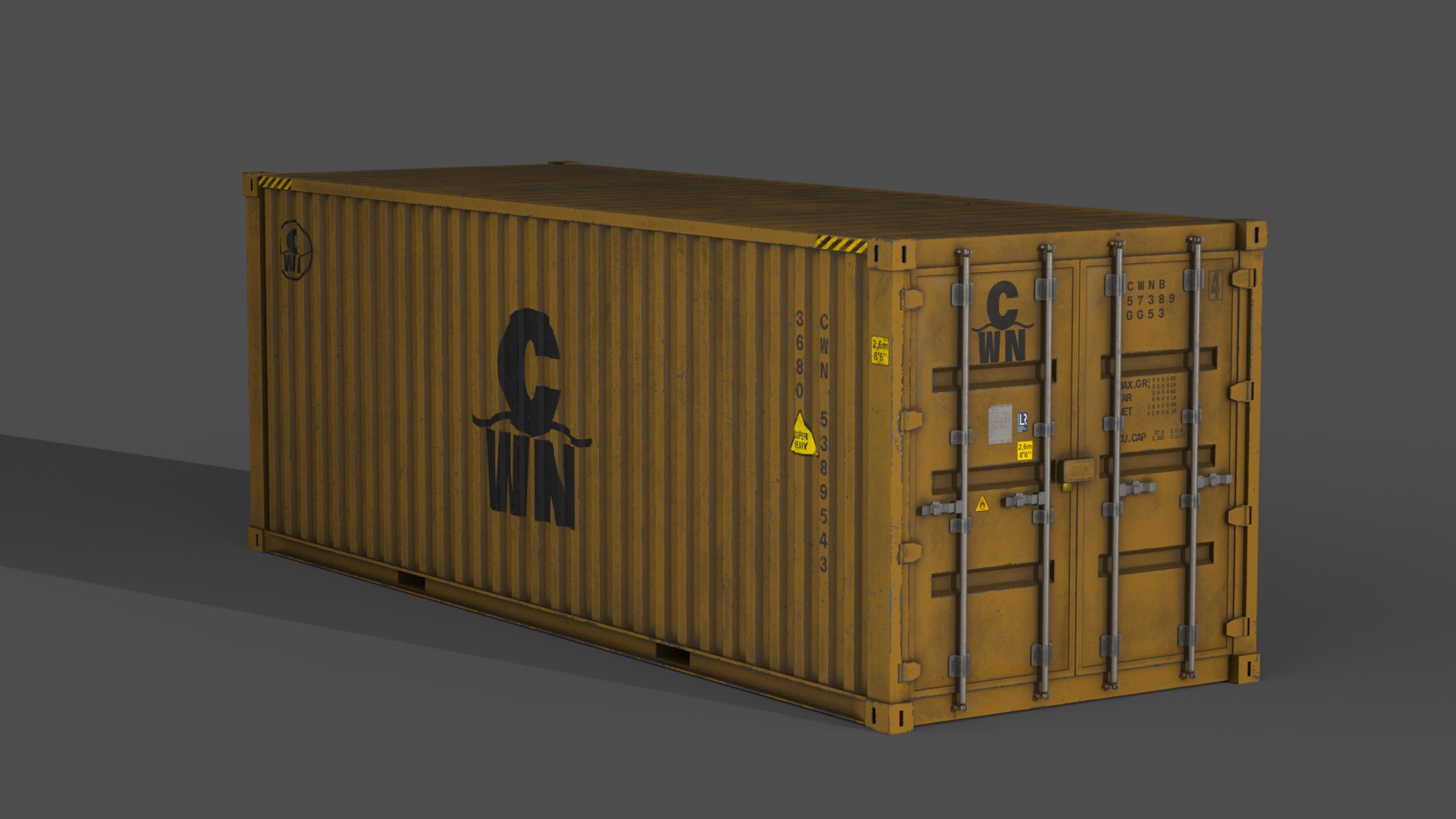 Shipping Container 3D - TurboSquid 2336147