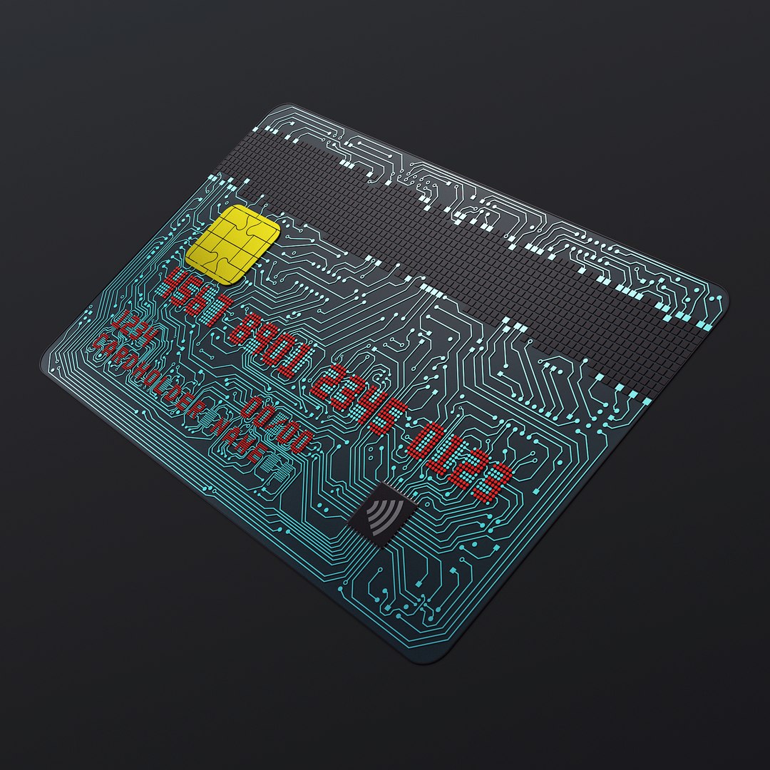 Electronic Circuit Bank Card V 2 3D - TurboSquid 1810866