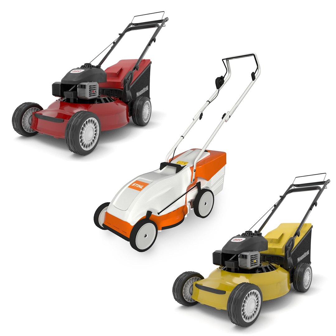 3D Generic Lawn Mower Collection model - TurboSquid 2035100