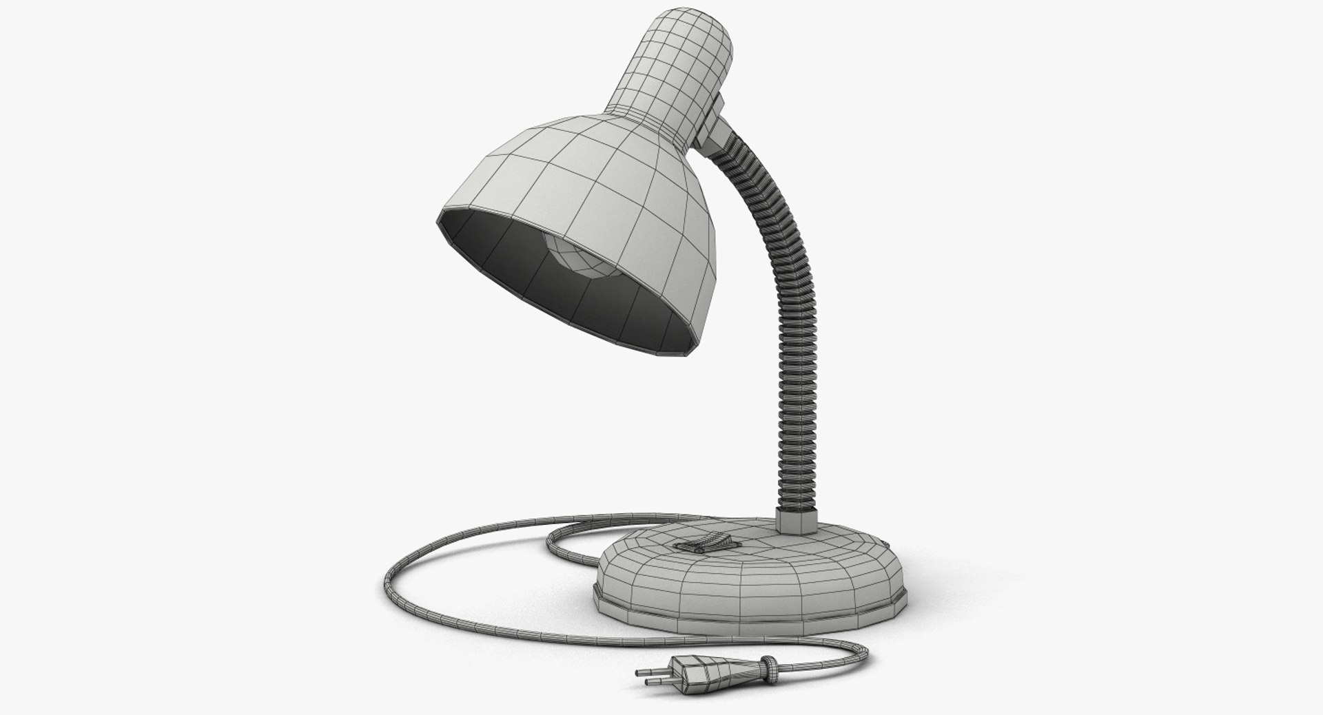 Red Table Lamp 3d Max