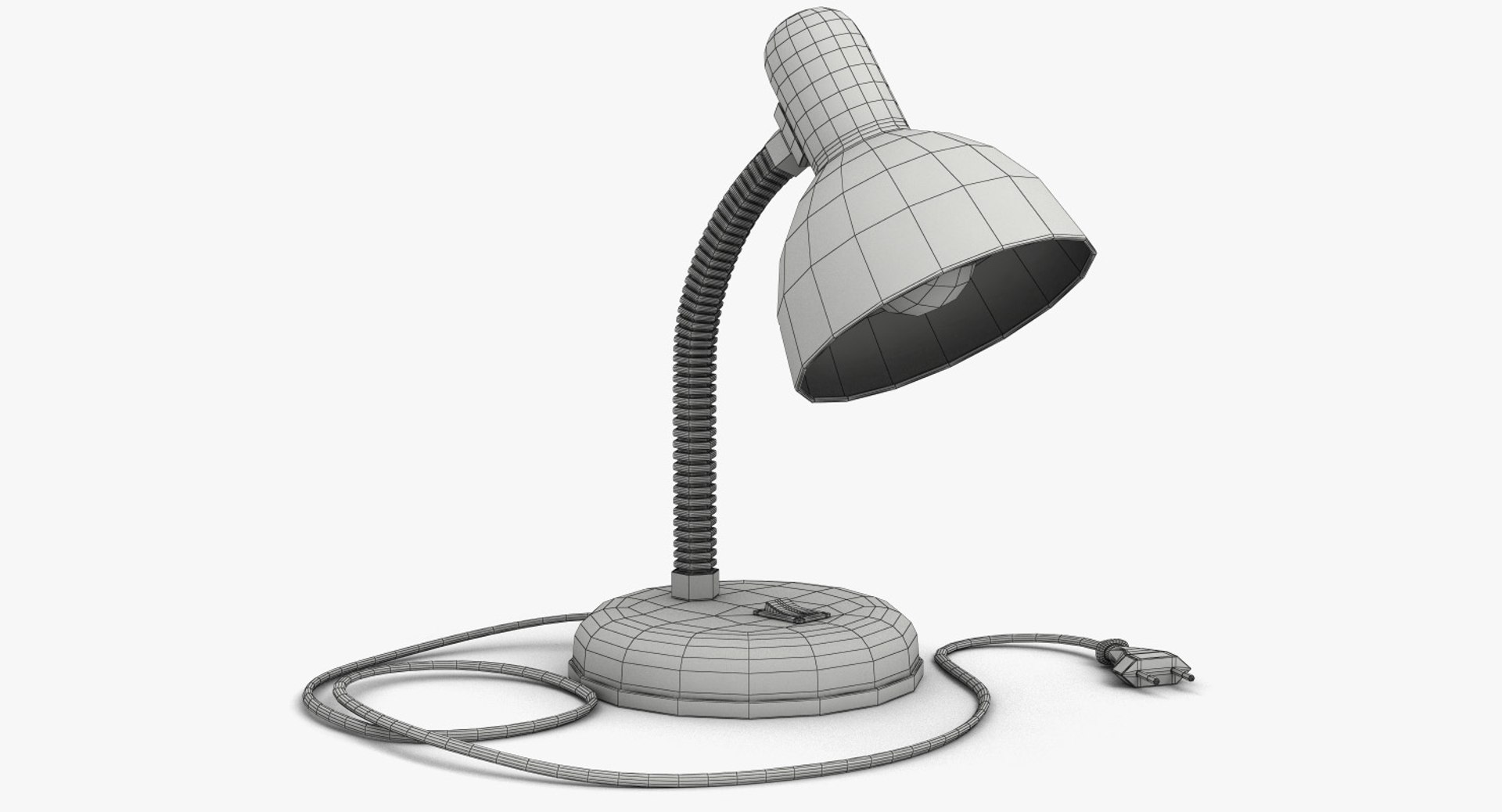 red table lamp 3d max