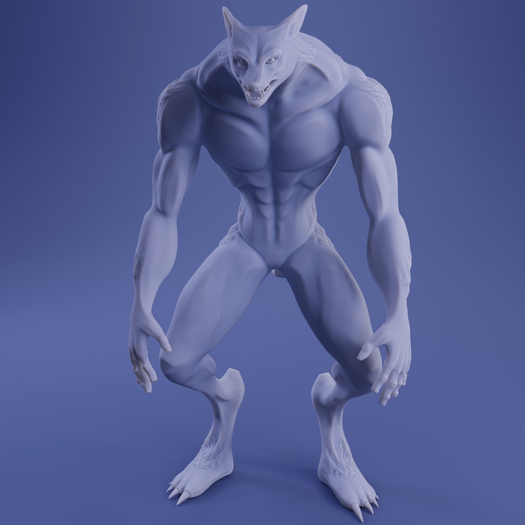 Werefox Print 3D Model - TurboSquid 1494850