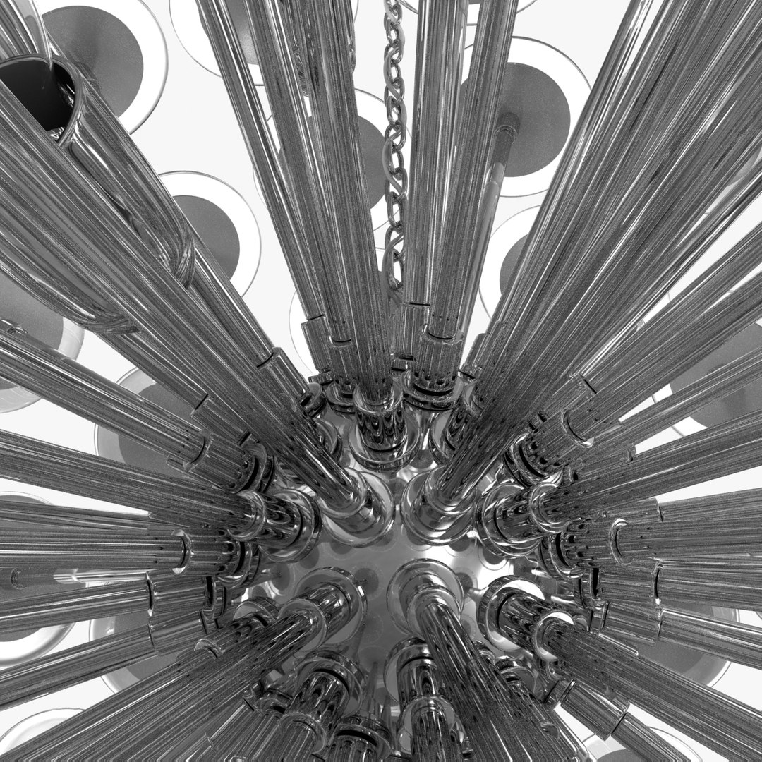 3D Chandelier White Murano Glass Model - TurboSquid 1248255