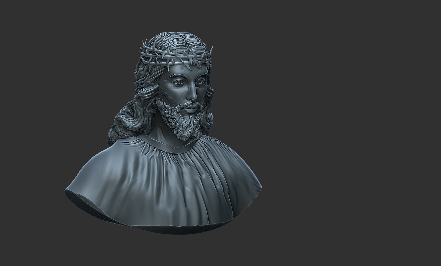 3D Model Jesus Bust - TurboSquid 2140000