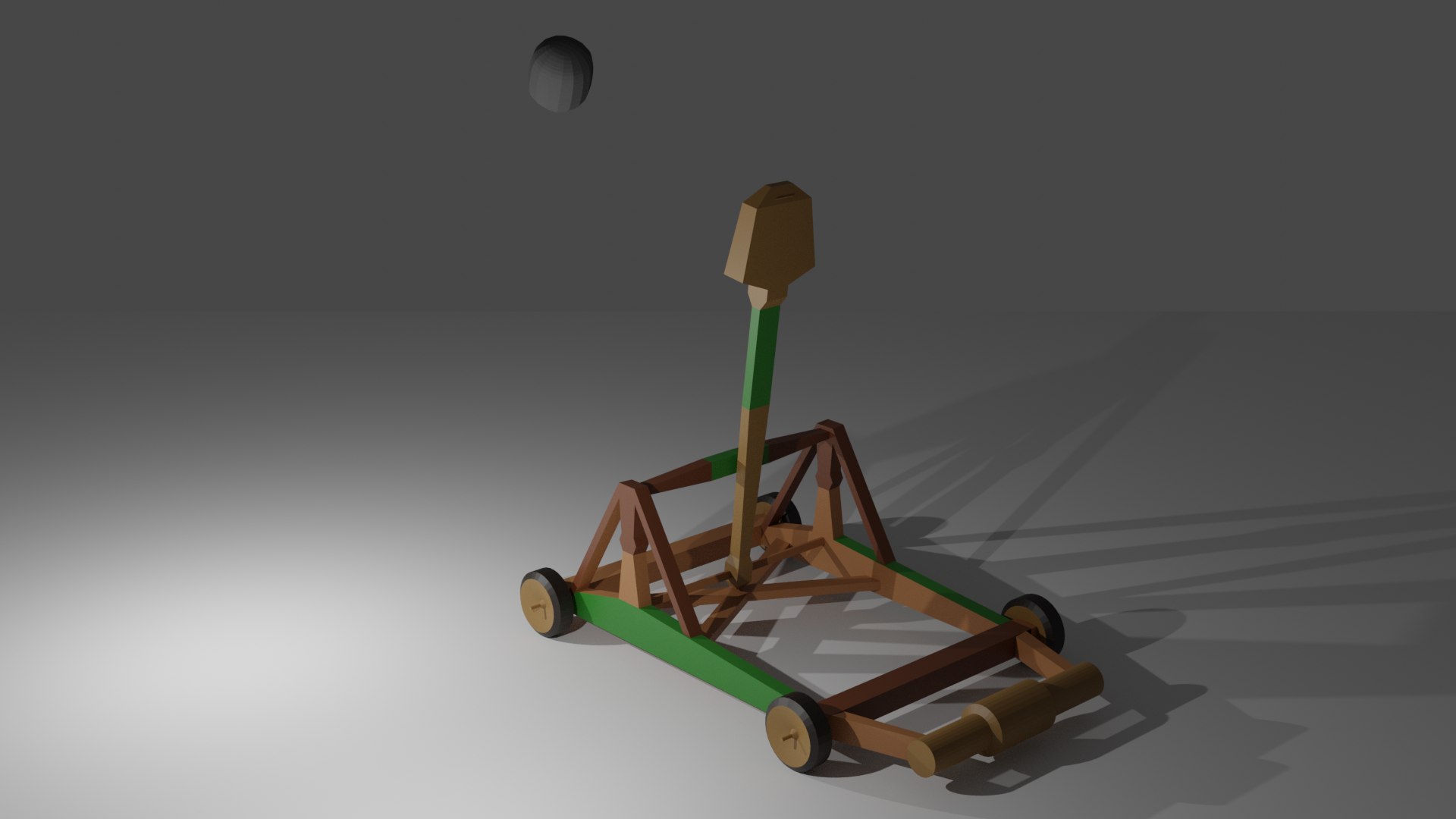 Medieval War Catapult Lowpoly 3D Model - TurboSquid 1969905