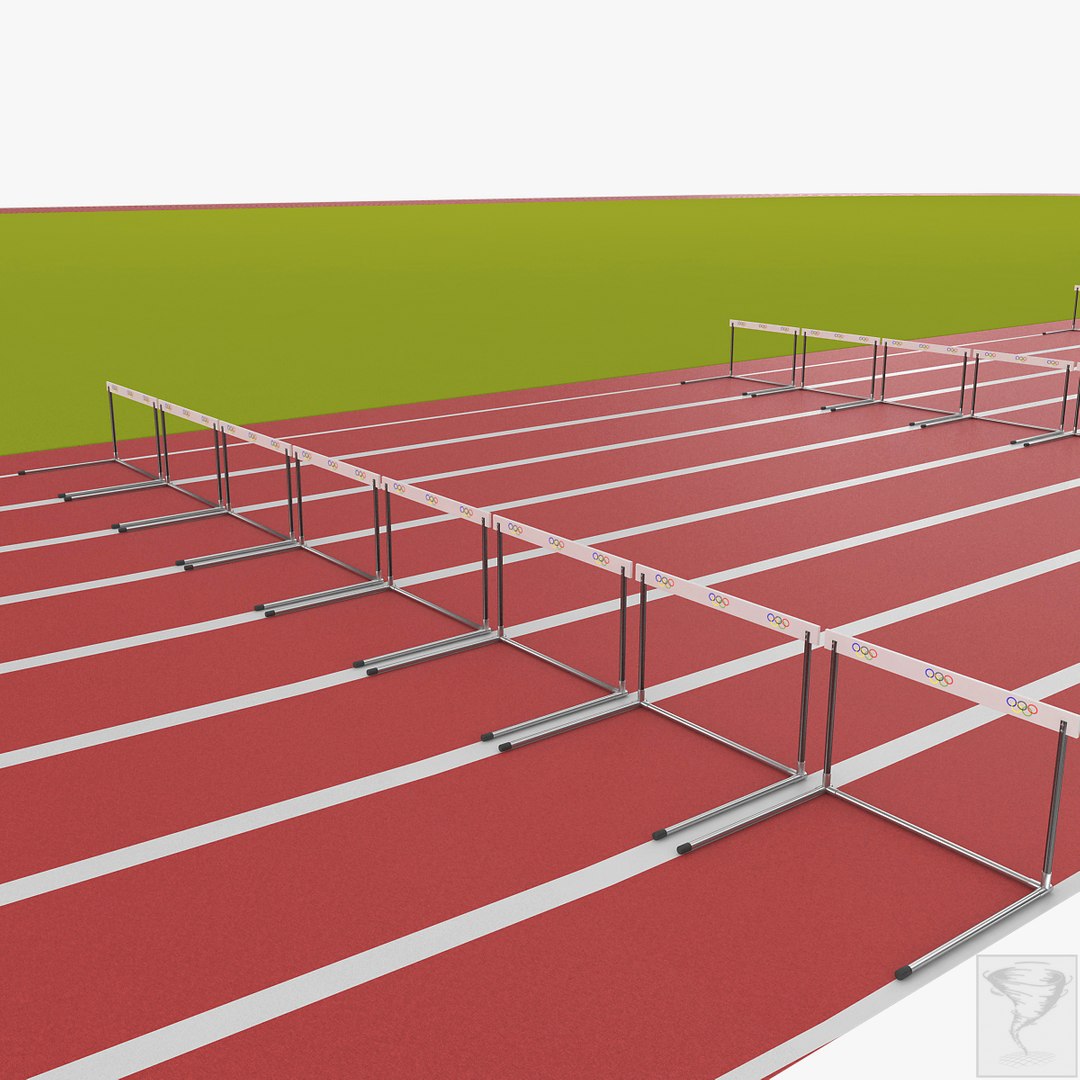 running equipment athletics 3d model