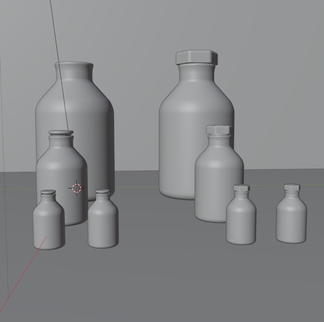 3D Model Glass Laboratory Reagent Bottles - TurboSquid 1629741