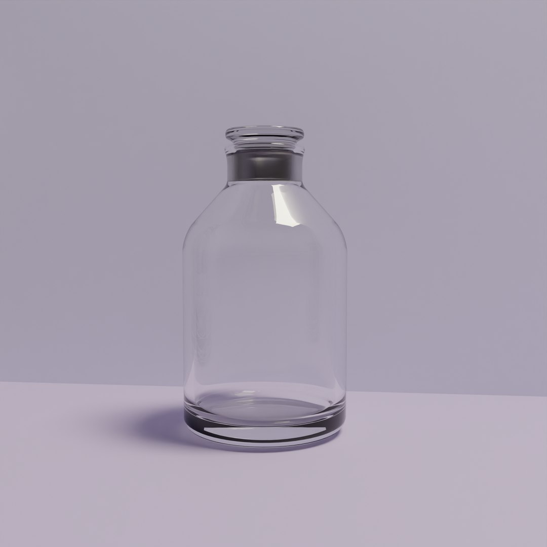 3D Model Glass Laboratory Reagent Bottles - TurboSquid 1629741