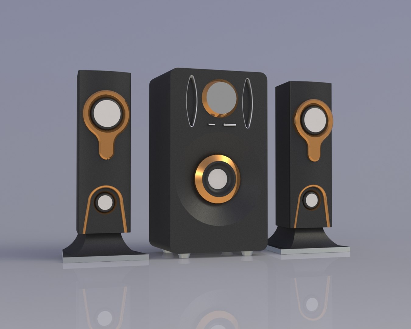Multimedia Speaker 3d Max