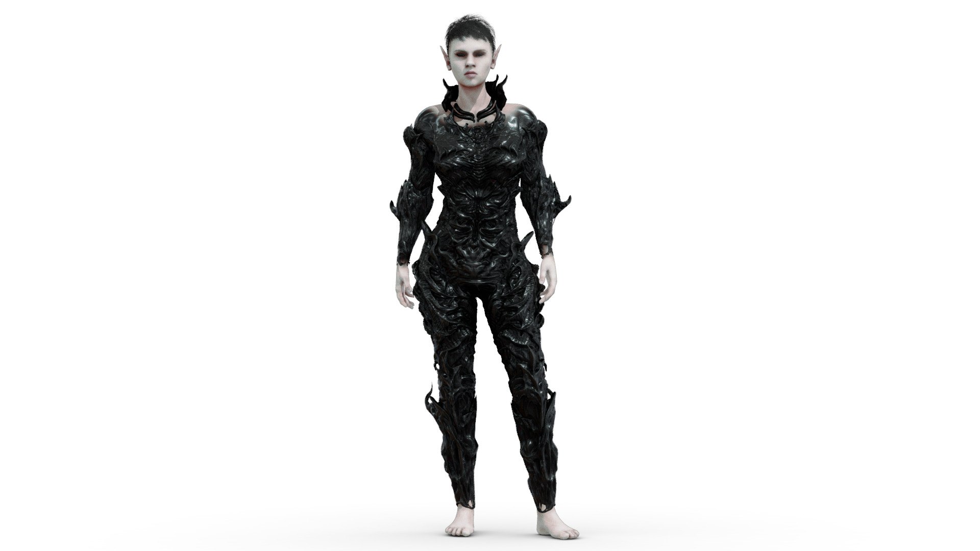 Elf Black 3D - TurboSquid 2258257